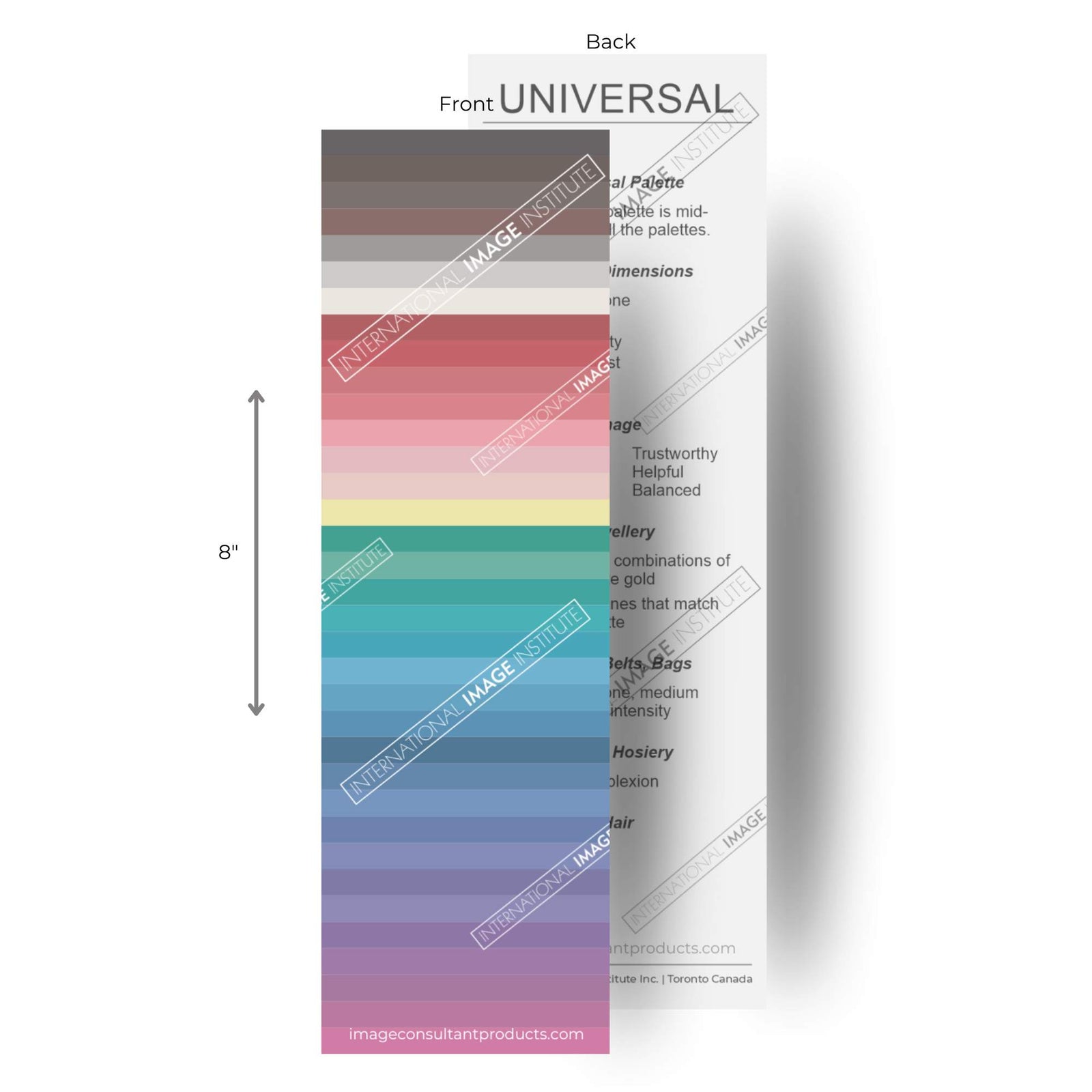 Colour analysis universal palette – International Image Institute