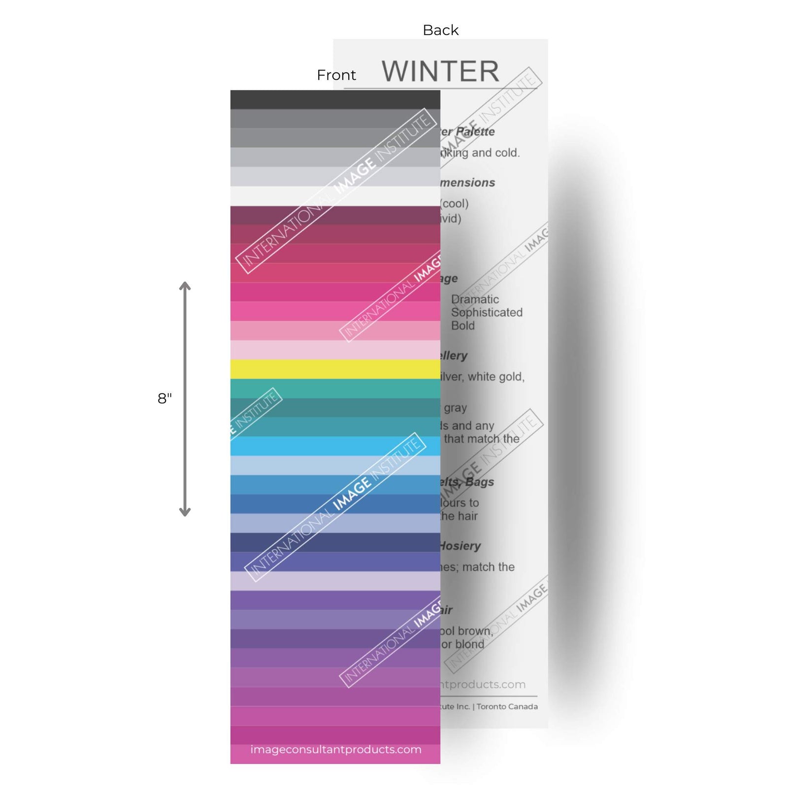 Colour analysis winter palette – International Image Institute